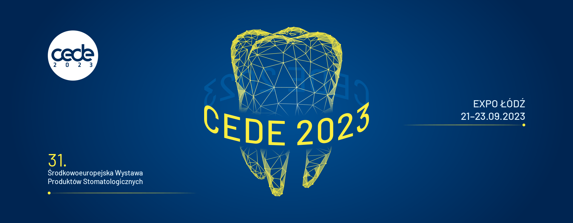 Targi stomatologiczne CEDE 2023: 21-23 września 2023, Łódź